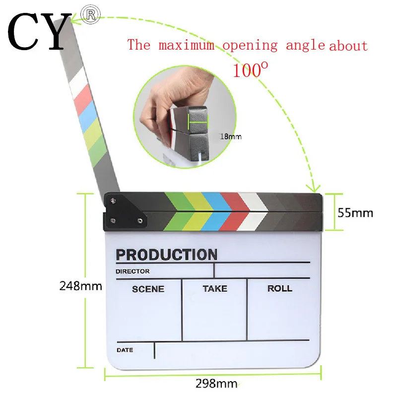Factory Outlets 2Pcs/Lot TV Film Movie English Clapper Board Acrylic ...