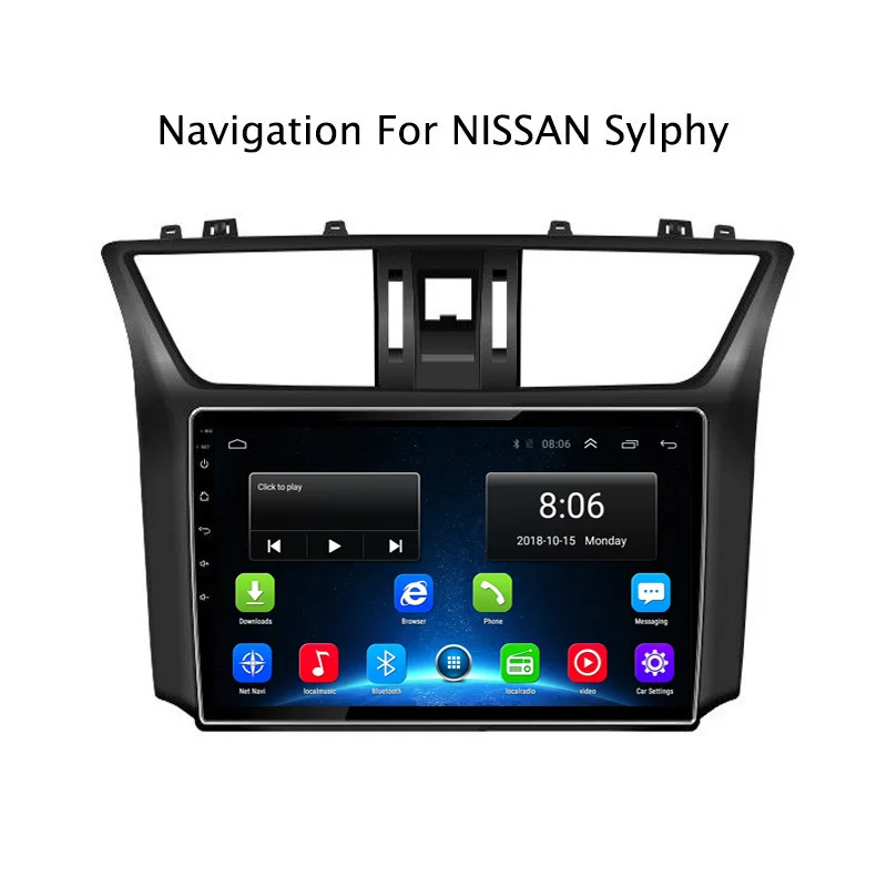 NAVITOPIA 10.1inch 4G LTE WIFI Head Unit for Nissan Sylphy 2012 2013 ...