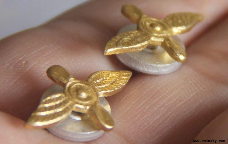 A Pair Original Russia Signal Corps Medal Soviet Badges Buckle Emblem ...