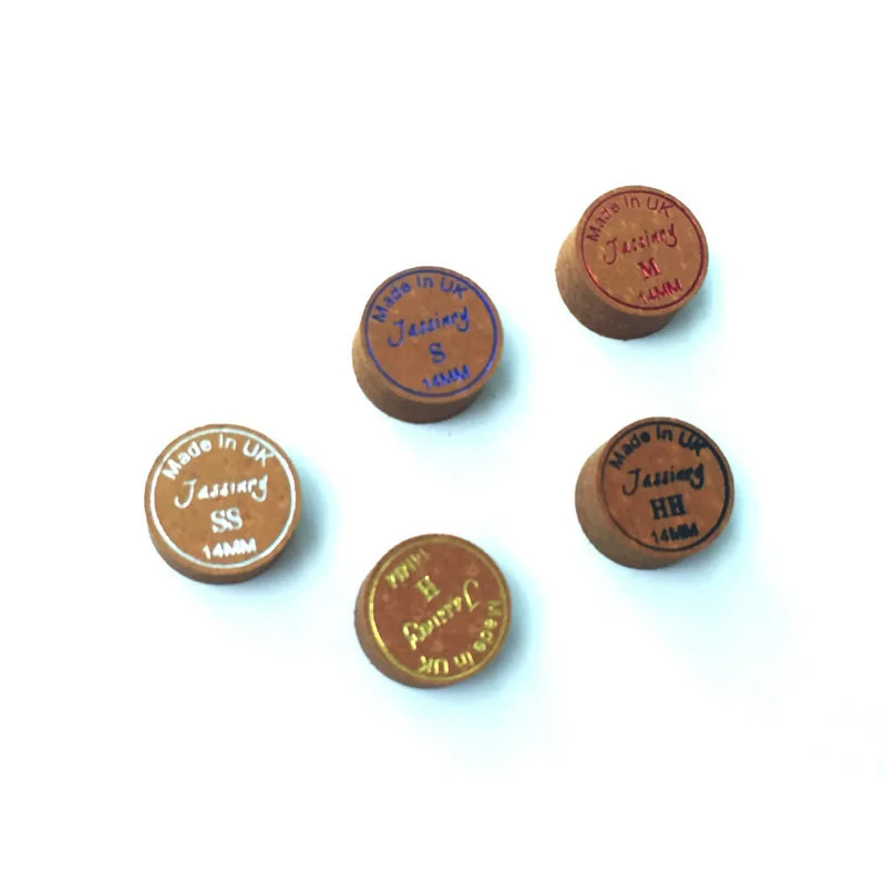 10pcs/lot Jassinry Billiard cue tips 8layers pigskin Brown Pool cue ...