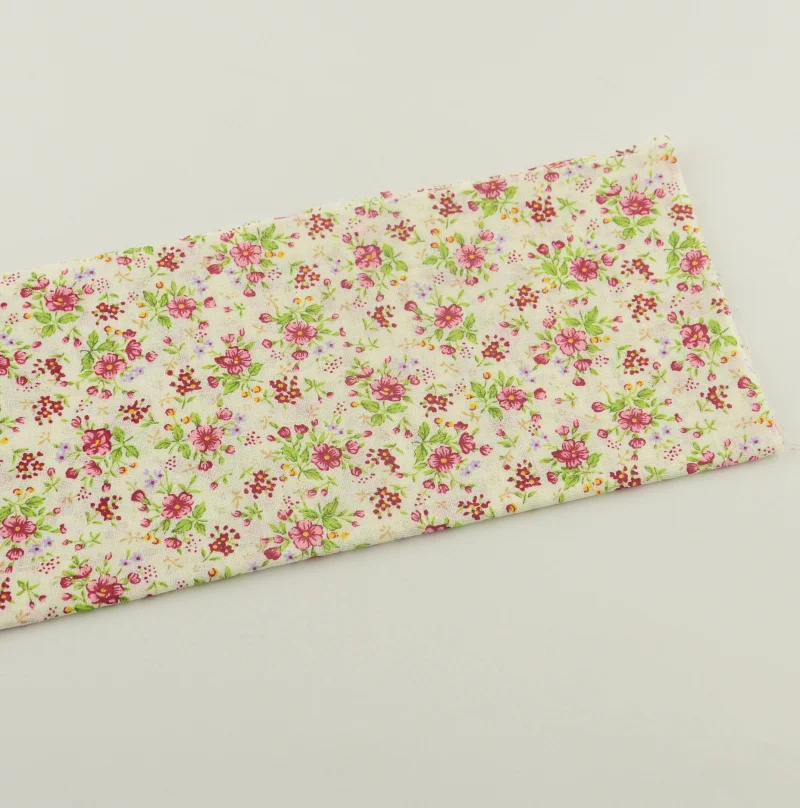 1 Piece Printed Floral Designs Cotton Fabrics Crafts Tecido Textile ...
