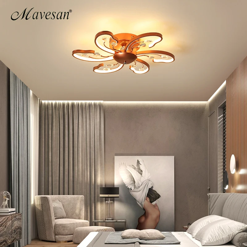 Flush mount ceiling light fixture for bedroom dimmer ceiling lamp ...