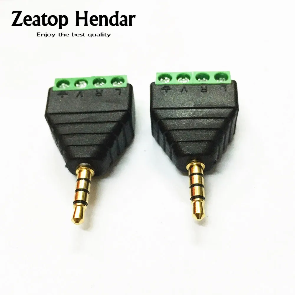 Balun Connectors No Soldering Needed 6-Pack 3.5mm Stereo Jack To ...