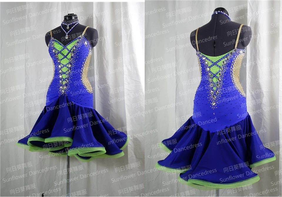 Latin Dance Dress Dancewear Salsa Dancing Costume For Competition Dance ...