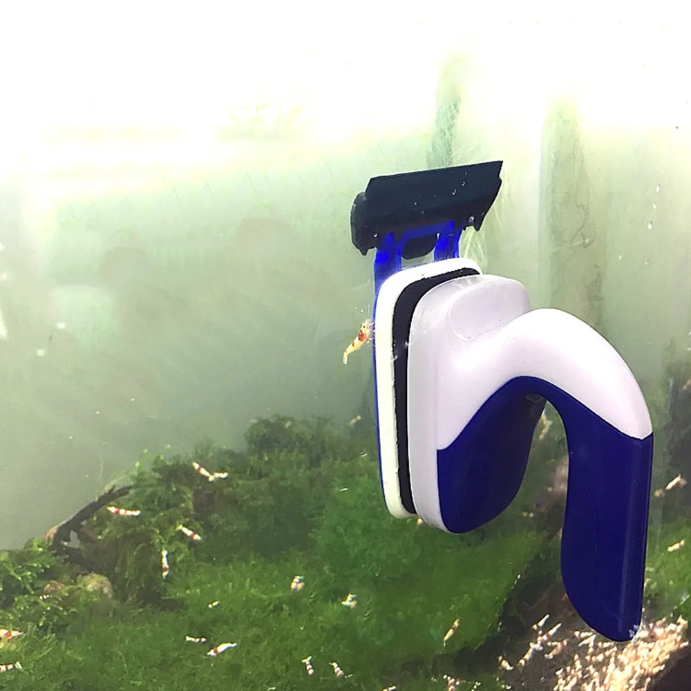 S/M/L/XL Floating Magnetic Brush Aquarium Fish Tank Glass Algae Scraper ...