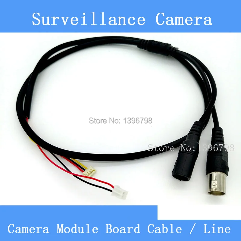 High Quality Simple Cctv Ahd Ccd Camera Module Board Cable Line Analog Hd Video Power