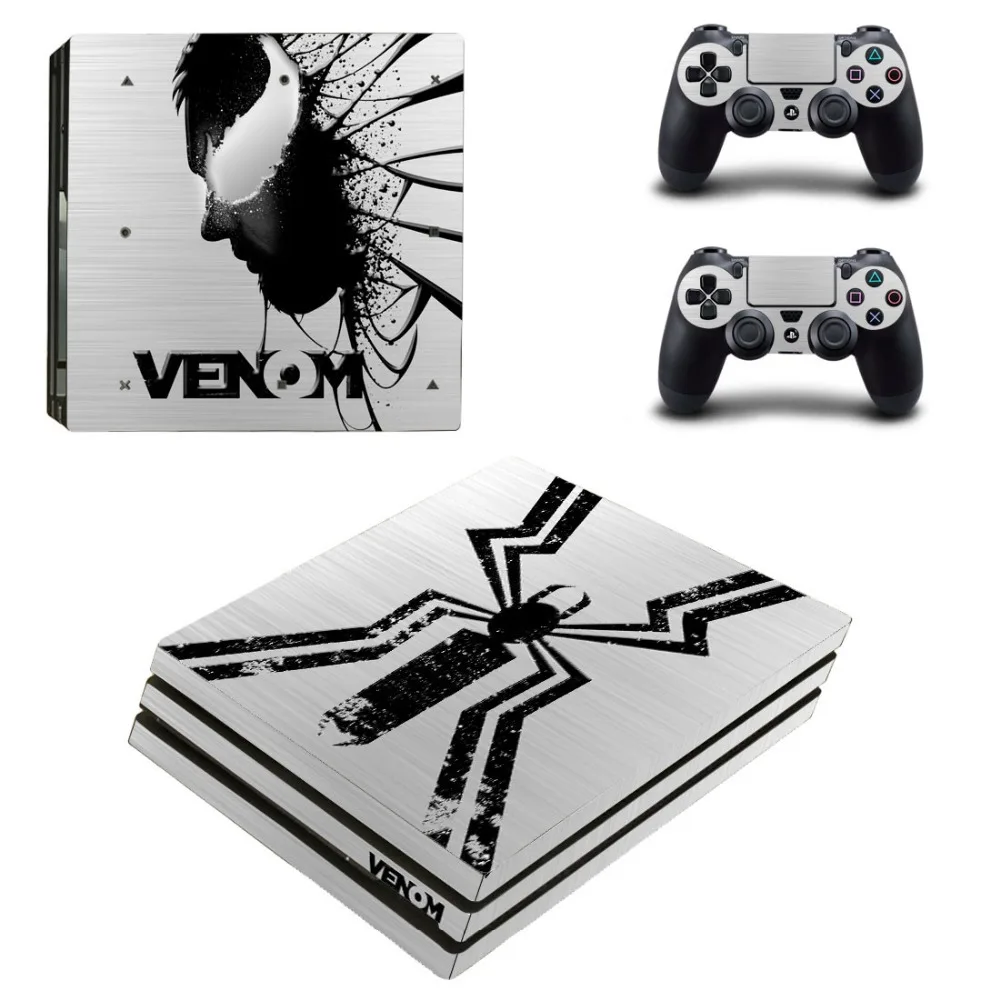 Spiderman and Venom Skin Sticker for PS4 Pro Console and Controller ...