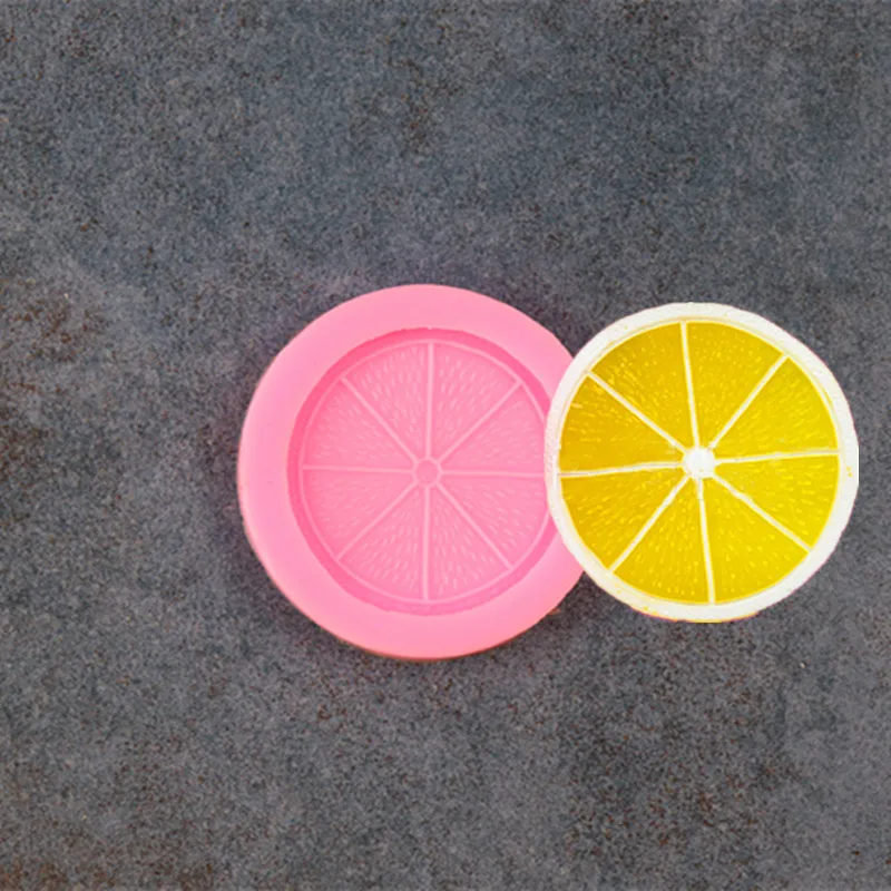 New Fruit Orange Orange Lemon Slice Turn Sugar Cake Silicone Mold ...