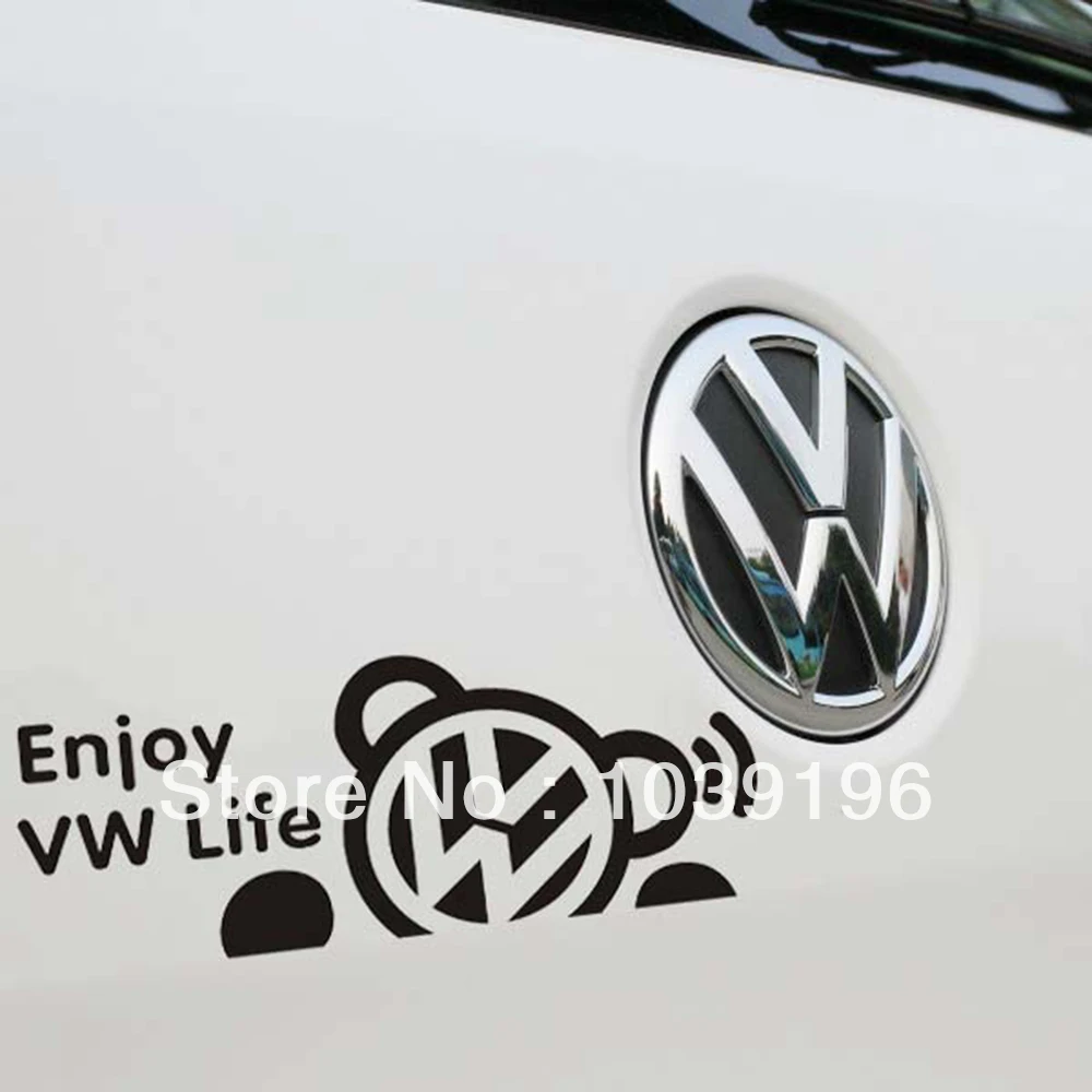 Newest Design Funny Car Stickers Car Decal Enjoy VW Life for T ...