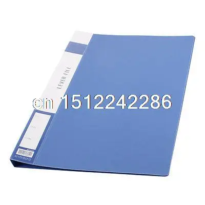 Metal Clip Binder Blue Plastic Document File Folder Holder for A4 ...