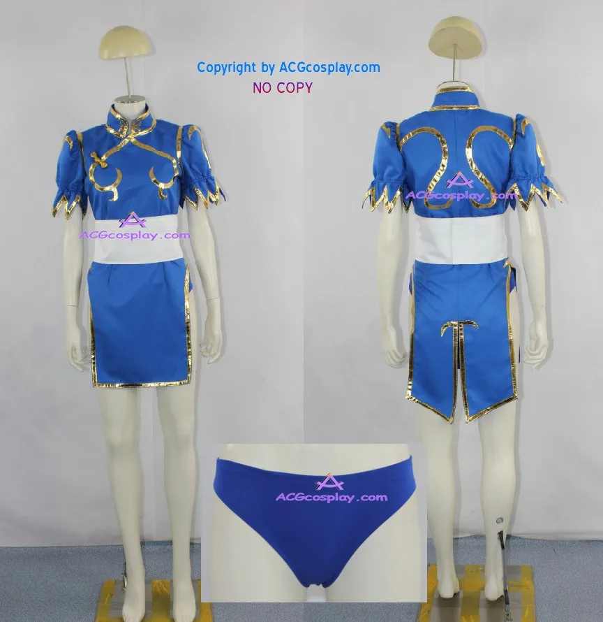 Street Fighter Chun Li cosplay costume chun li dress include undershort ...