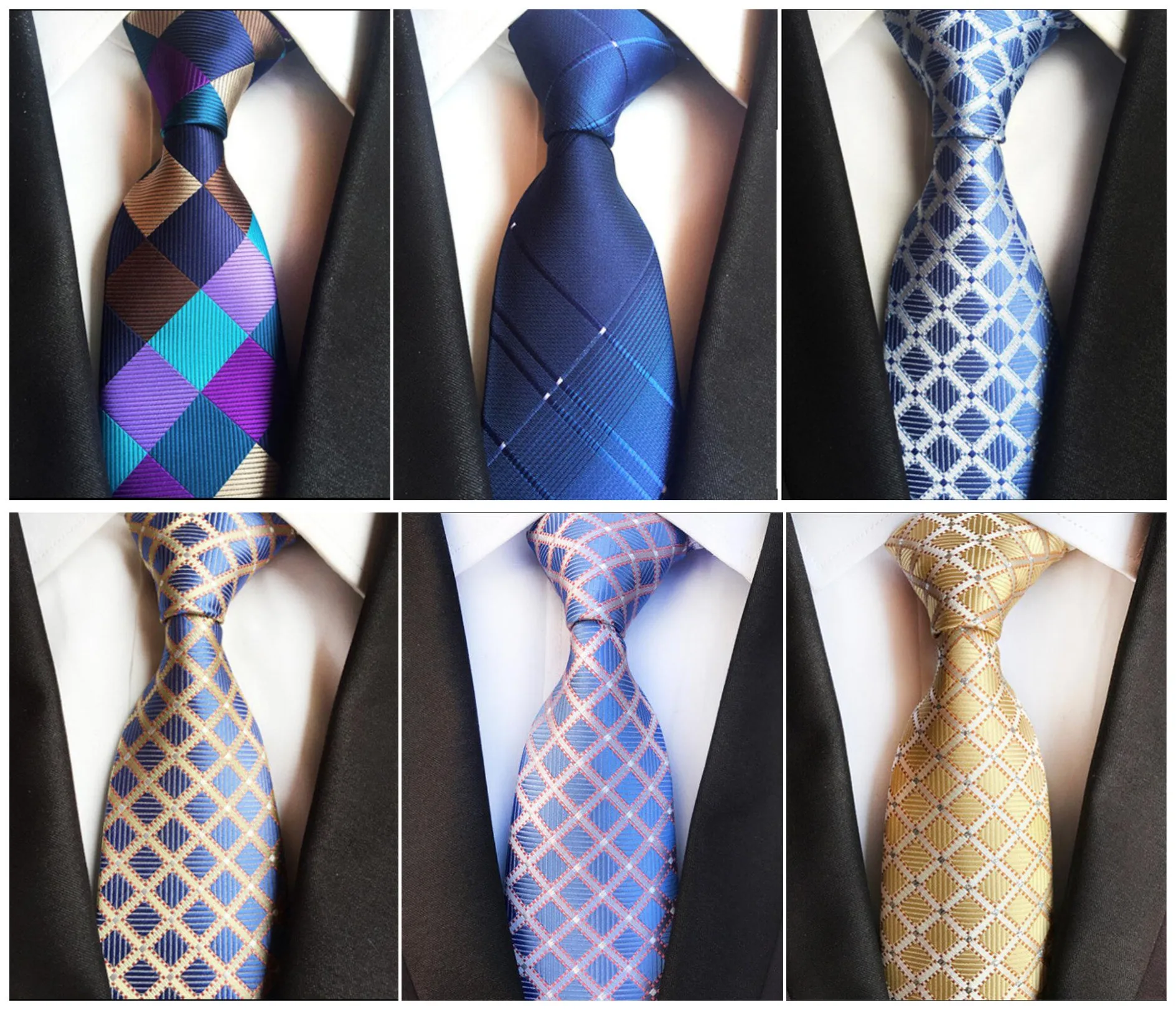 8cm Fashion Check Simple Dress Simple Business Tie Original Design ...