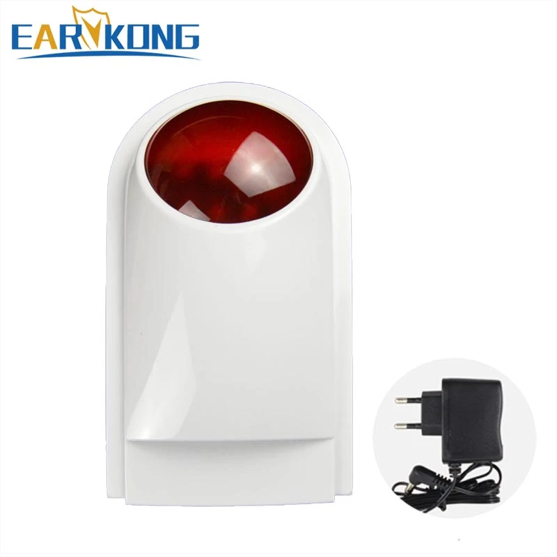 433mhz Wireless Strobe Siren Flash Led, Indoor / Outdoor Waterproof ...