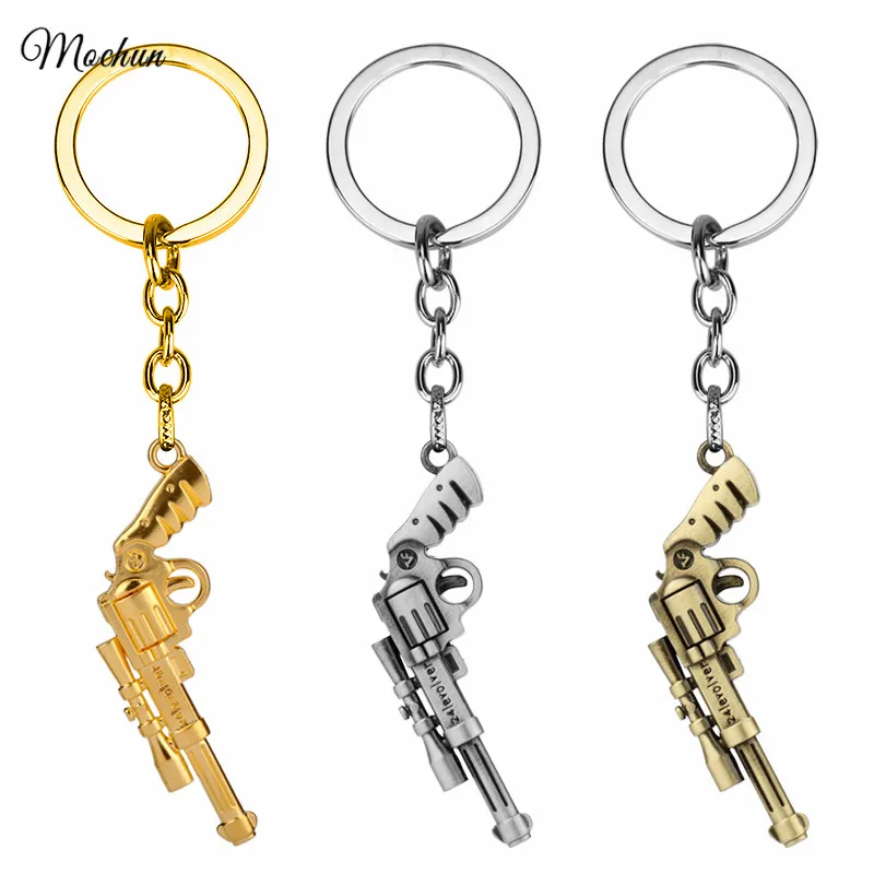 MQCHUN-3-Colors-Revolver-Pistol-Weapon-Gun-Model-Metal-Keyring-Keychain ...