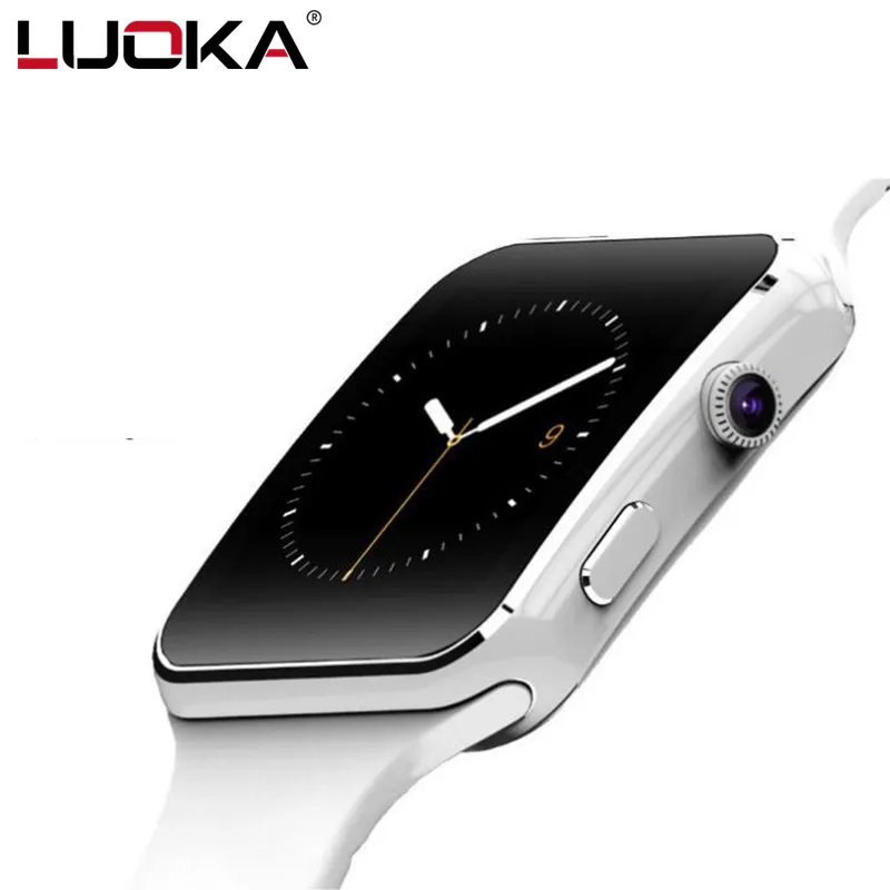 Купить luoka Bluetooth смарт часы х6 спорт назад умные часы с камера ...