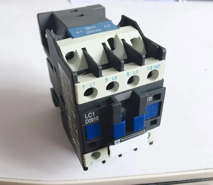 AC Contactor LC1-D0910 9A 3-Phase NO DIN Rail Mount Electric Power ...