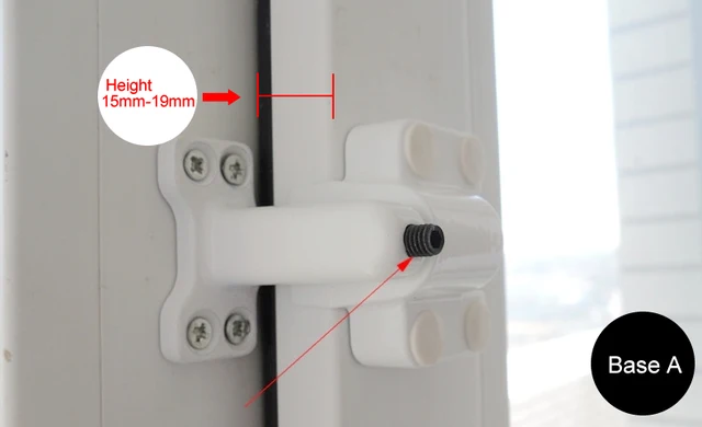Casement window locks, White, easy to install,aluminum/steel/security ...