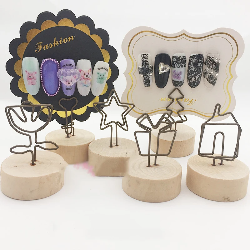 3pcs/lot Nail Polish UV Gel Display Card Finished Products Nail Art ...