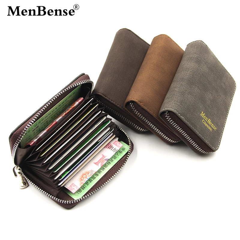 Menbense Card Wallet Women Business Card Holder Leather Wallets Female ...