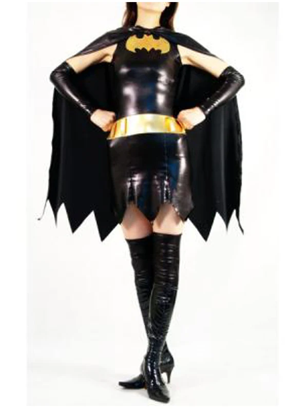 Buy Batman Shiny Metallic Zentai Super Hero Halloween