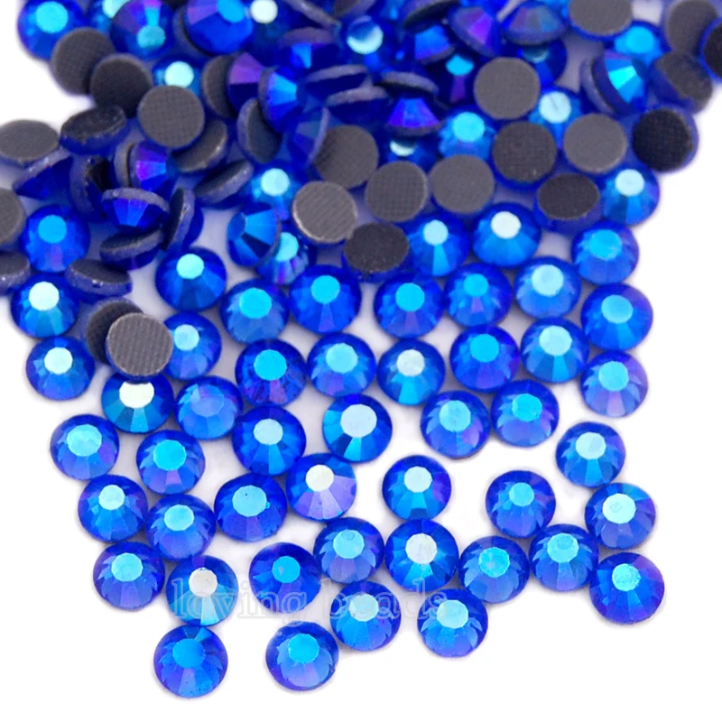 7220pcs/50Gross SS20 5mm Blue AB Top Quality DMC Hot fix Crystal ...