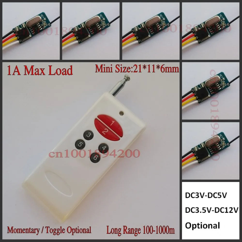 No-Sound-Silent-Mini-Receiver-LED-Light-Lamp-Micro-Remote-Controller-3v ...