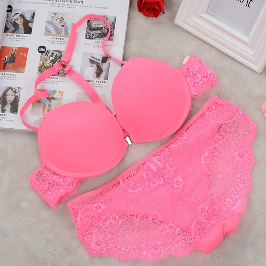 Intimates 2020 Women's Underwear Set Y line Straps Bra Sets Front ...