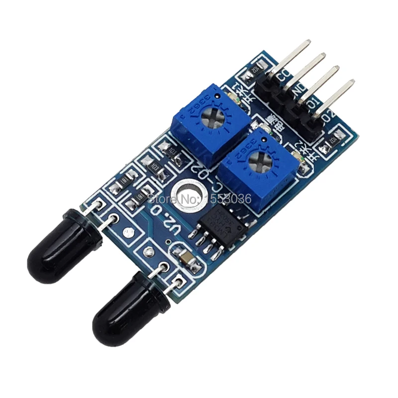 20pcs/lot 4 Pin 2 Channel Digital IR Infrared Flame Thermal Temperature ...