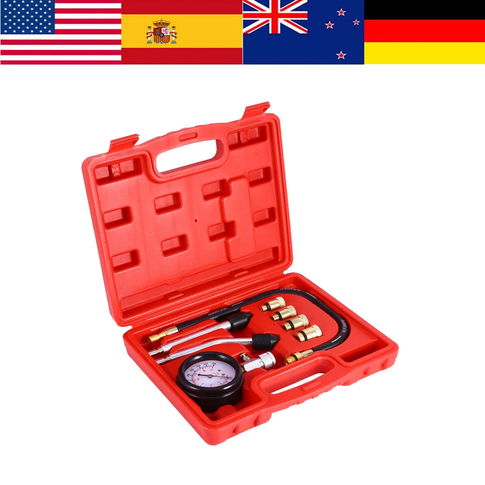 Newstyle Cylinder Compression Tester Kit Gas Engine Compressor Gauge ...