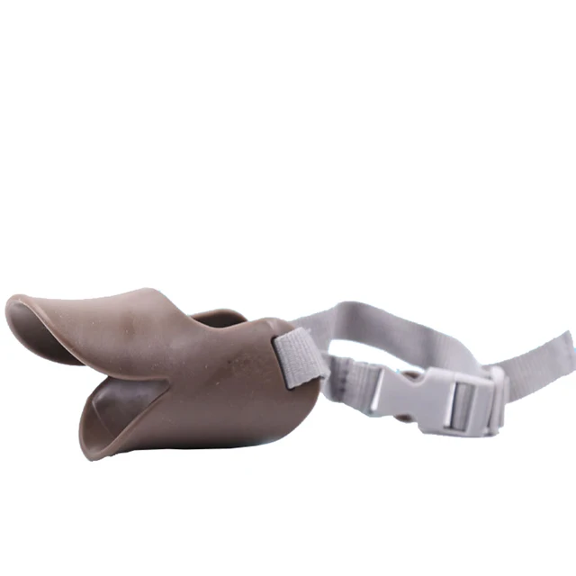 5 Color Anti-Biting Pet Dog Muzzles Rubber Pet Duck Mouth Mask Puppy ...