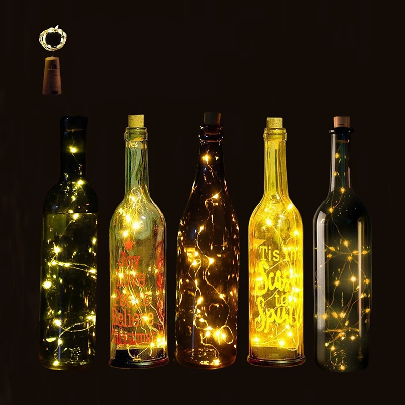 2M LED Christmas Lights Garland Copper Wire String Fairy Lights for ...