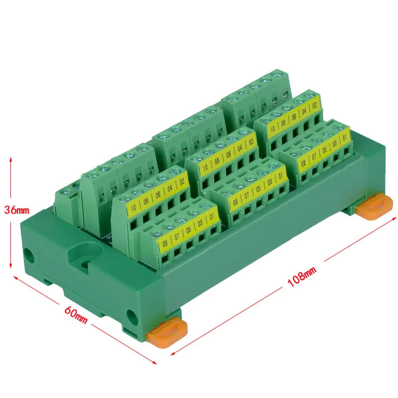 30 channels to 30 Channels DIN Rail Mounting board Panel Mounting for ...