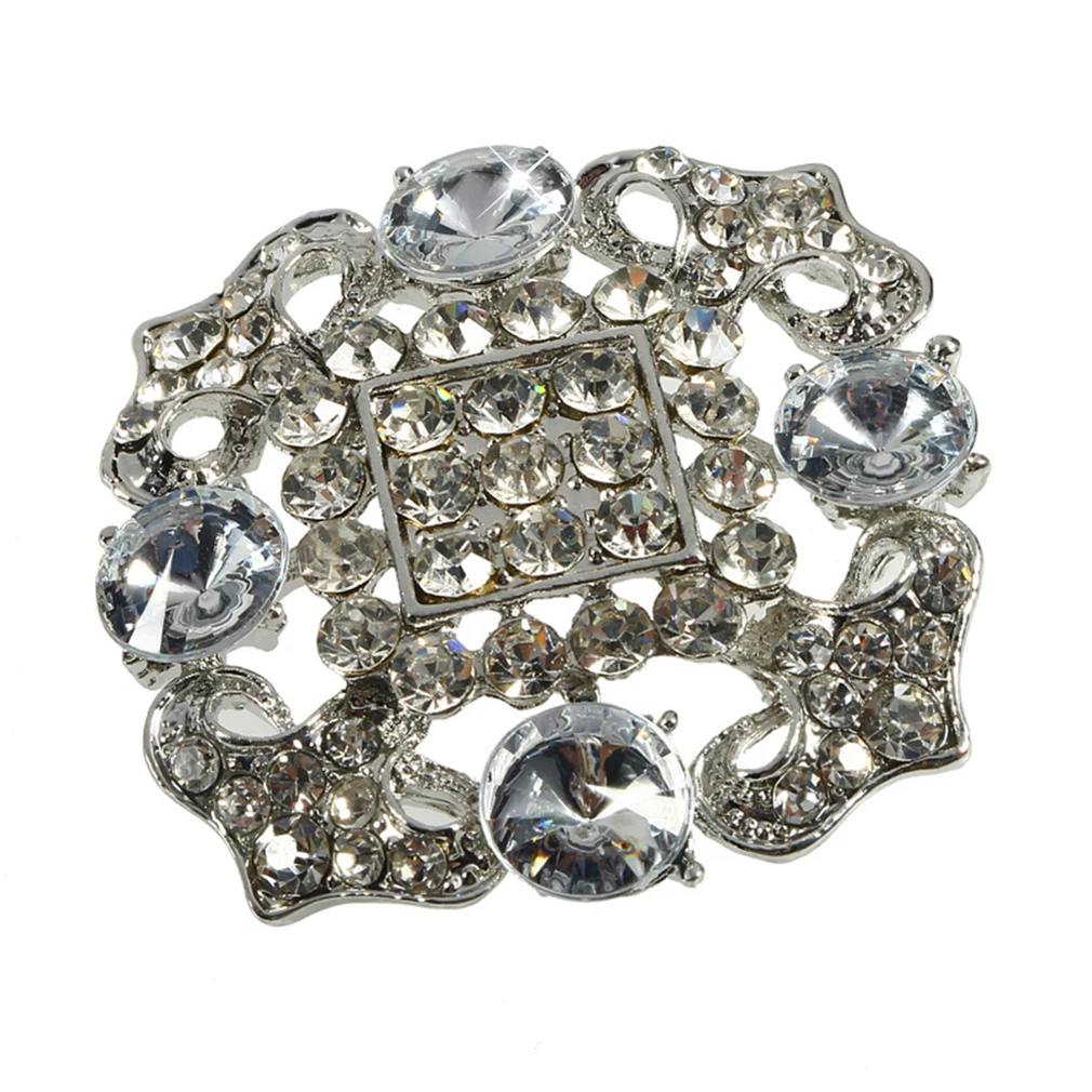 Crystal Brooch Pins Women Purple Flower Broches stainless steel Jewelry ...