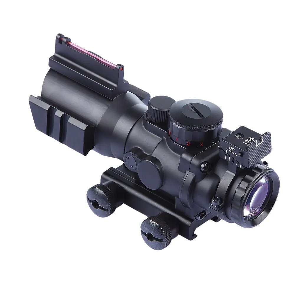 Tactical 4x32 Vis o Ca a Scopes Sniper Scope Mini Red Dot Airsoft