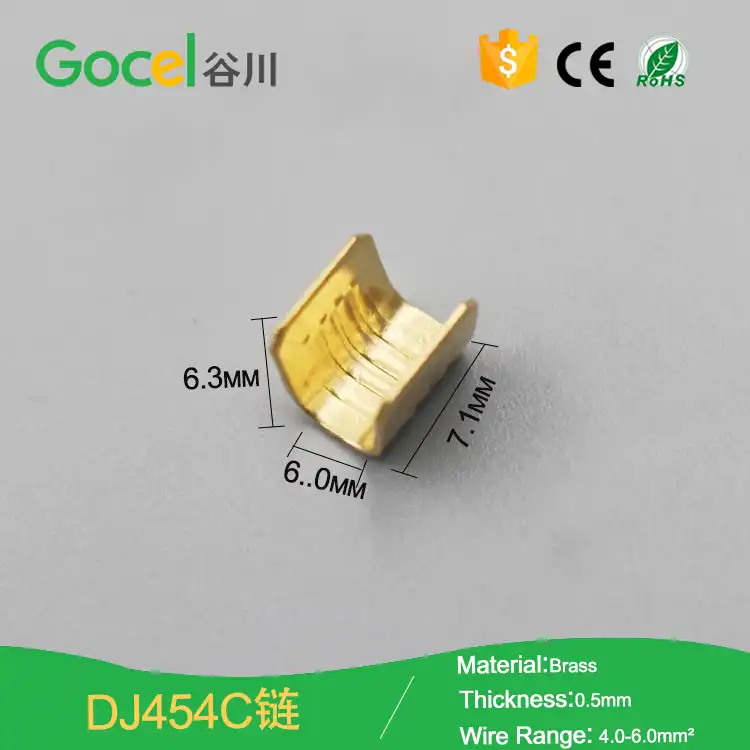 U shape terminal,wire crimp terminal,brass electrical connector,DJ454A ...
