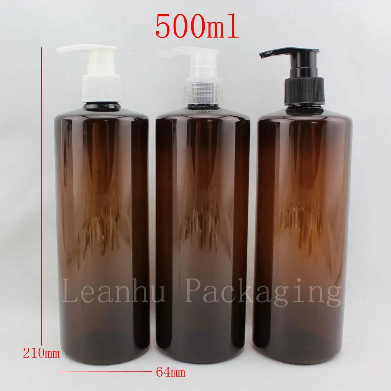 500ml X 12 empty shampoo container with dispenser lotion pump, liquid ...