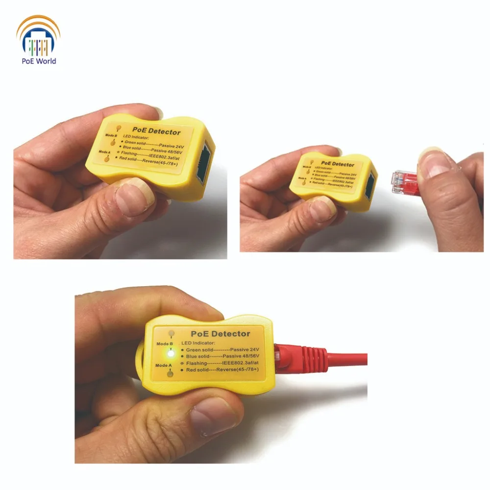 PoE Detector Quickly identify Power over Ethernet with RJ 45 PoE Tester ...
