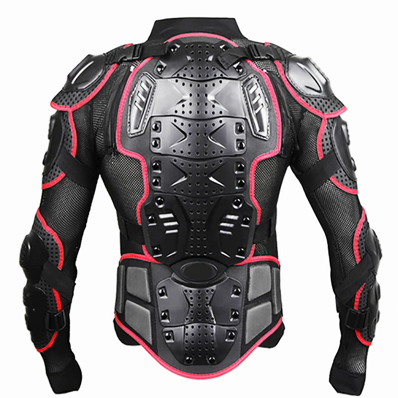 BLACK/RED ATV MX Motorcycle professional Full Body Jackets Motocross ...