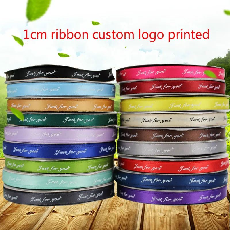 100yards Roll 1cm Ribbon Tag Cloth Label Custom Logo Printed Clothing ...
