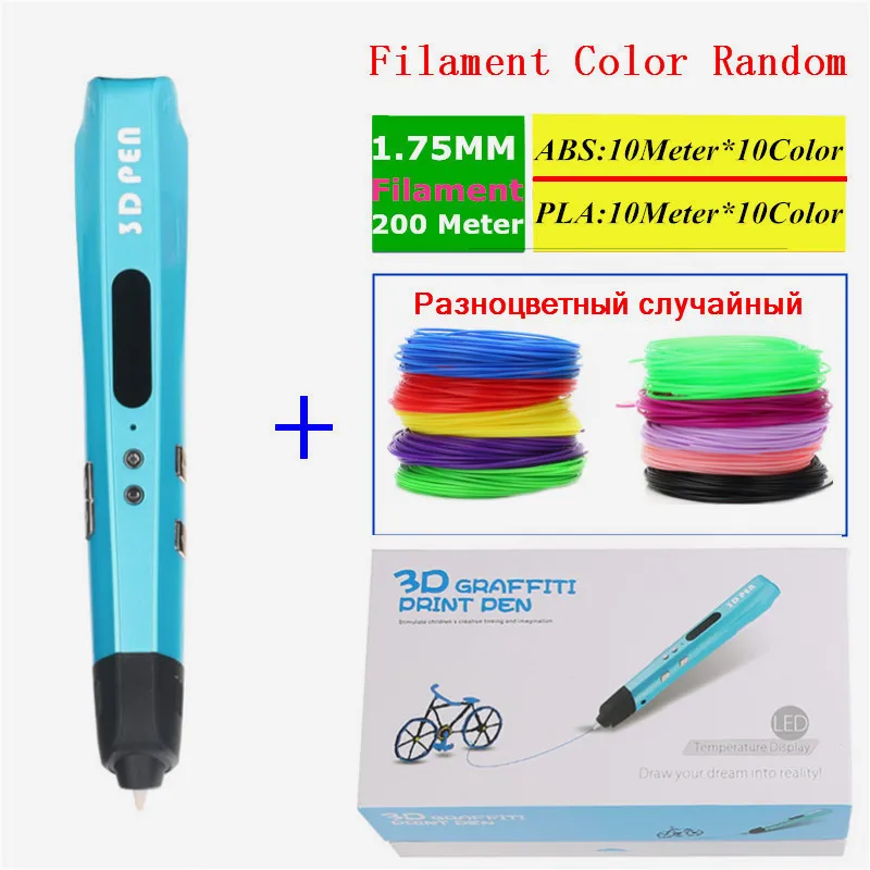 USB 3D Pen Kids Drawing Can Add 1.75mm 100M PLA+100M ABS New Products ...