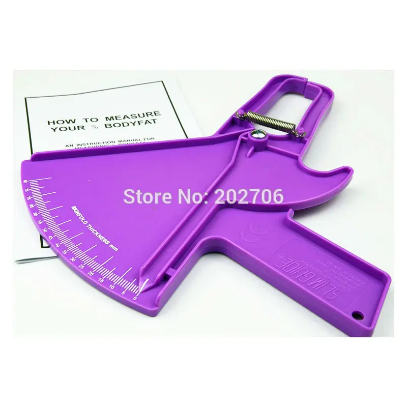 New colors 0-80mm Slim Guide Skinfold Caliper Measure PLICOMETRO Body ...