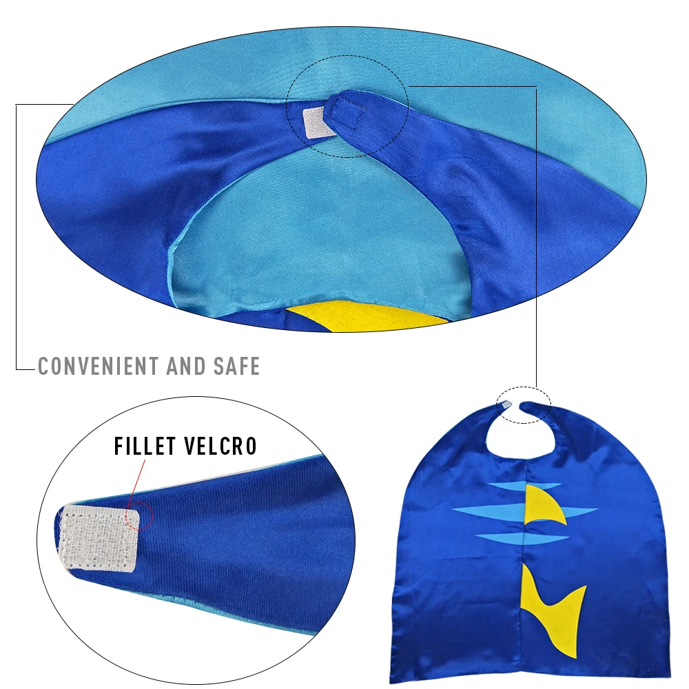 Special L27 Child Shark Cape Costume Blue Kid Hat For Birthday Party ...