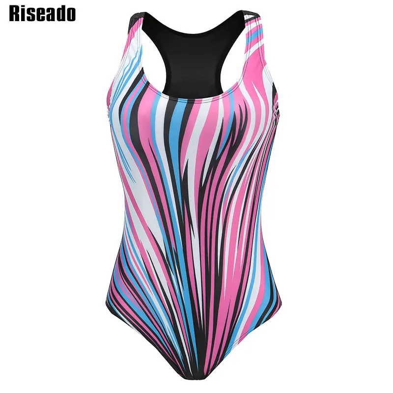 Big SALE Riseado Sport One Piece Swimsuit Competitive Swimwear Women ...