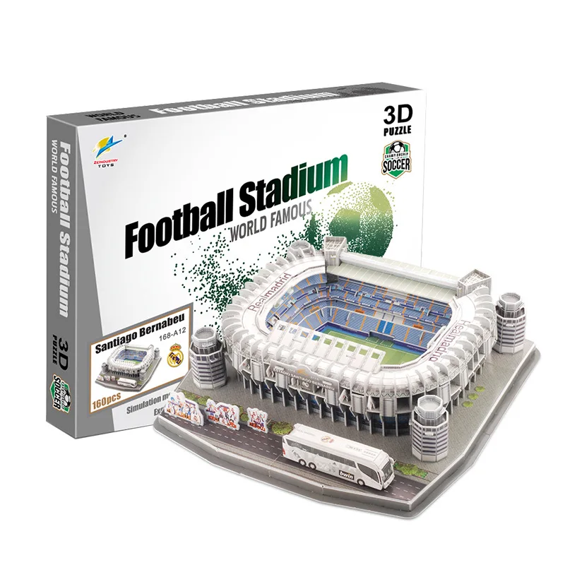 World Famous Stadium 3D Paper Puzzle Football Field Assembly Model Kids ...