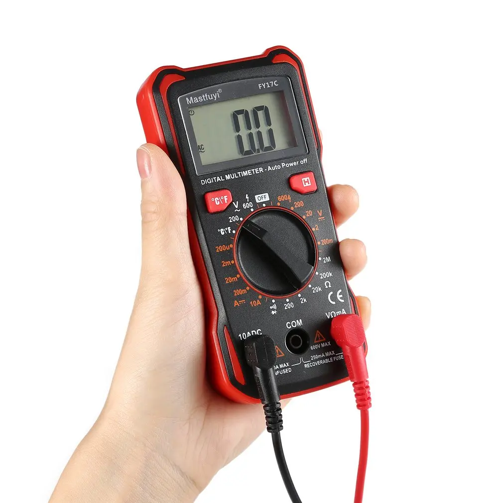 Digital Handheld Portable Multitester Mini Voltmeter Ammeter Ohmmeter ...