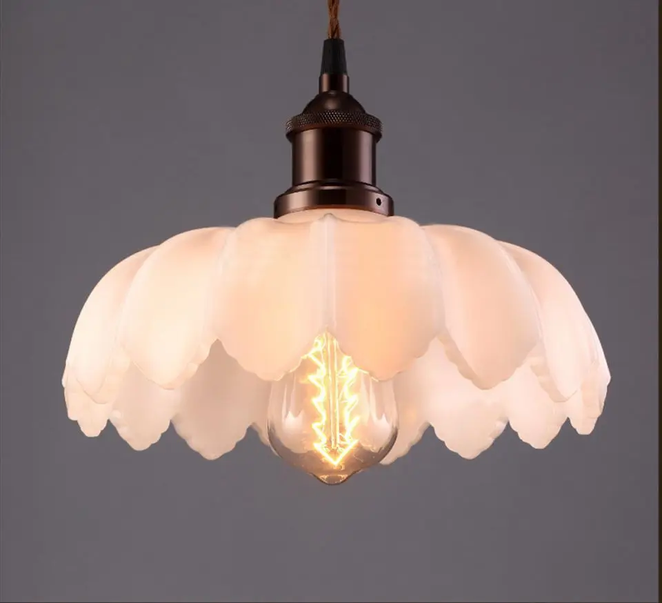 White Flower Light Fixture