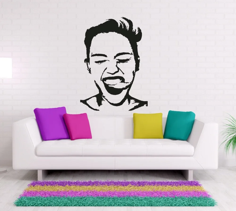Art Special Desinged Portait Wall Decals Home Rooms Art Decoration Wall ...