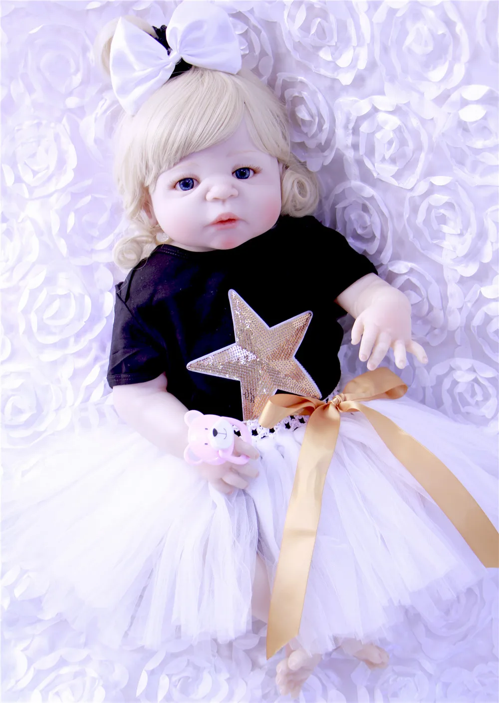 57-New-Design-Lovely-New-Born-Baby-blond-curly-Girl-Doll-Toy-23 ...