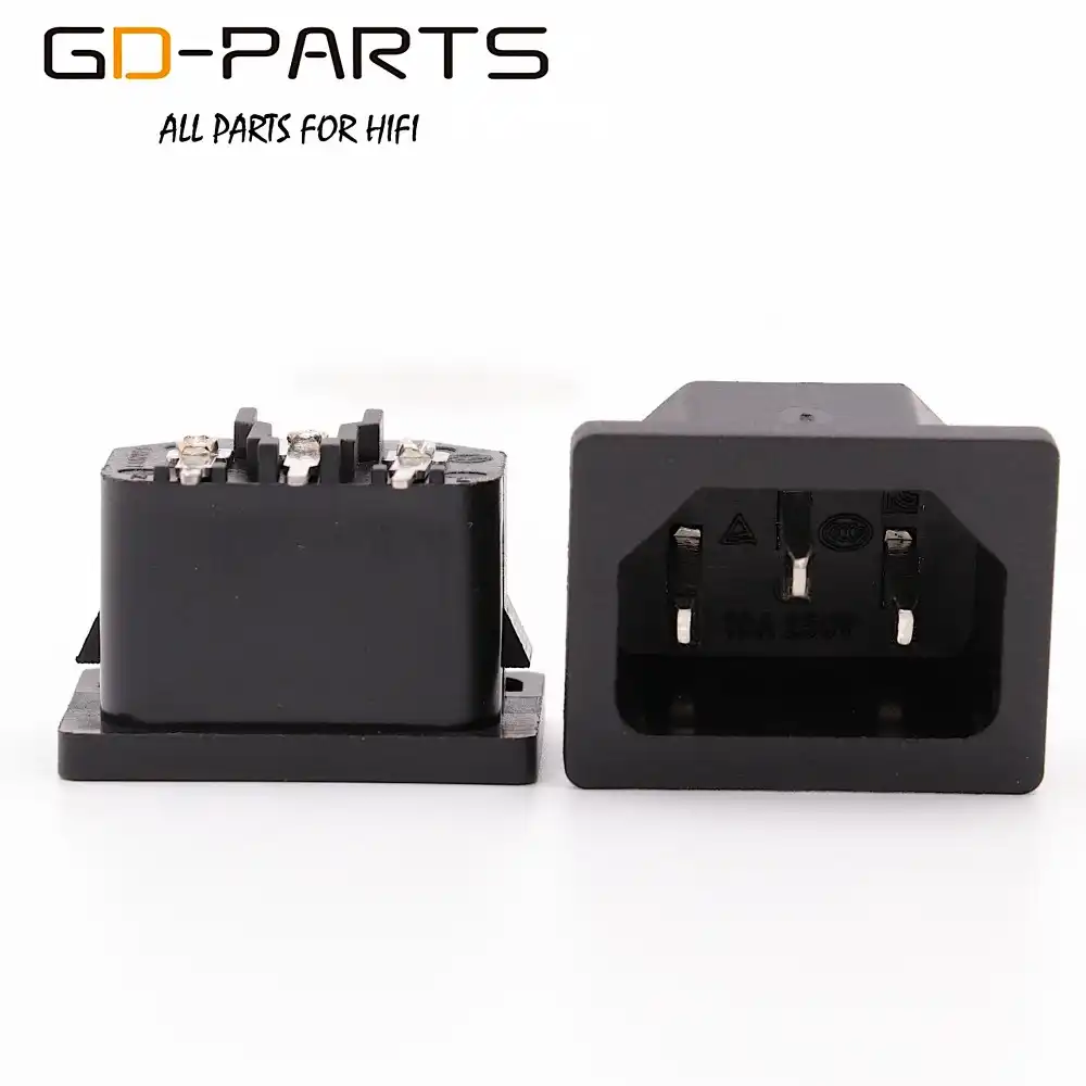 GD PARTS PCB Mount AC Power Plug IEC320 C14 Mains AC Power Socket ...