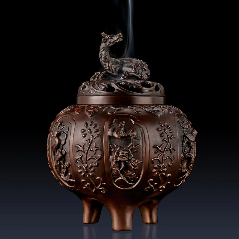 Chinese incense burner copper bronze statue incenses fengshui Classical ...